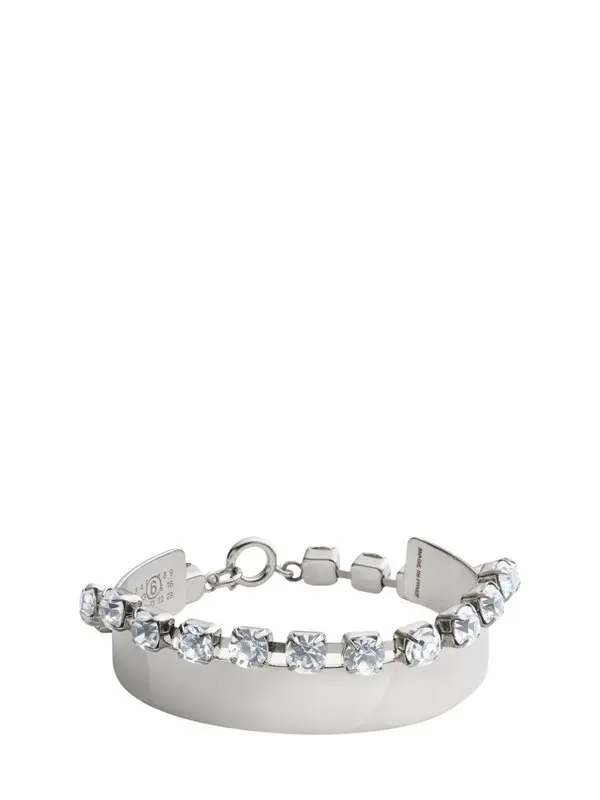 MAISON MARGIELA Rhinestone Bracelet - Silver