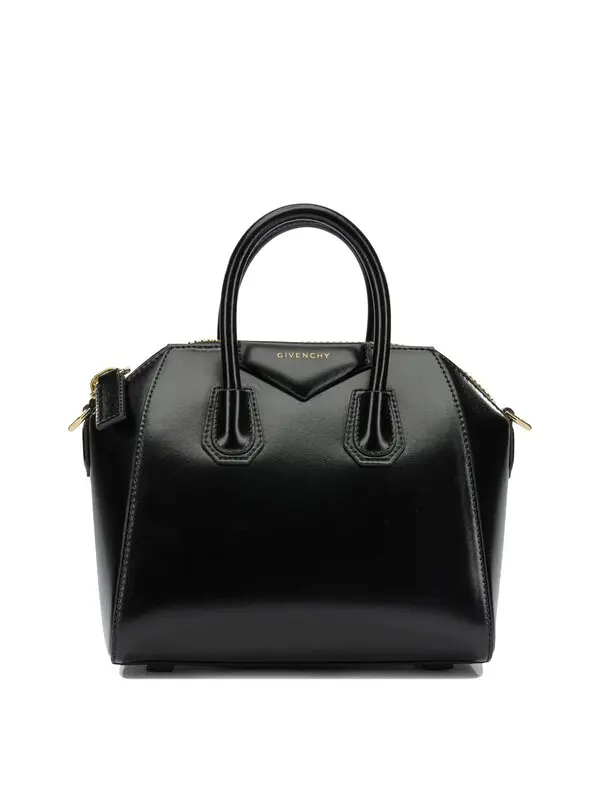 Givenchy Mini Antigona Bag In Box Leather - Black