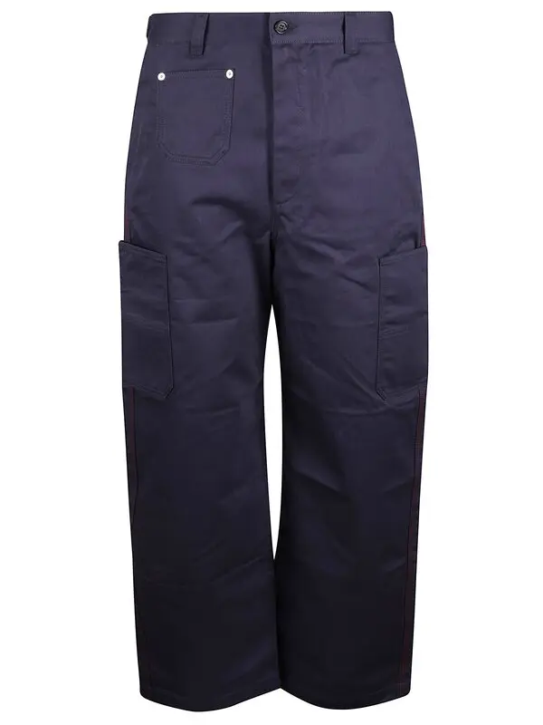 Givenchy Couture Denim Set With Button And Zip Fastening - Navy