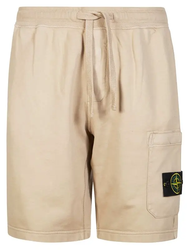 Stone Island Essential Mini Shorts For - Beige