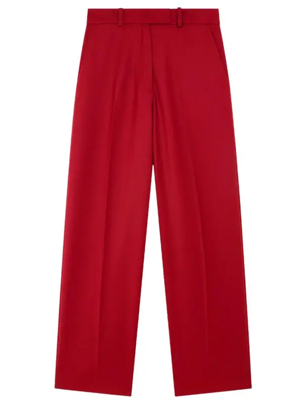 THE FRANKIE SHOP Brickell Satin Wide-leg Pants - Red