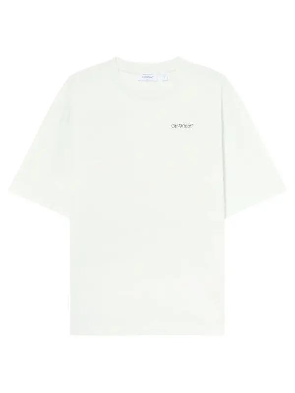 Off-White Casual Cotton T-shirt For - Green
