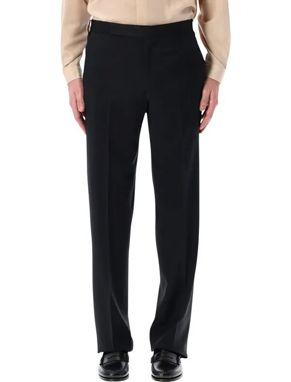 LARDINI Lightweight Stretch Crepe Gabardine Trousers