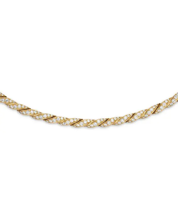 David Yurman Sculpted Cable Flex Necklace - Gold