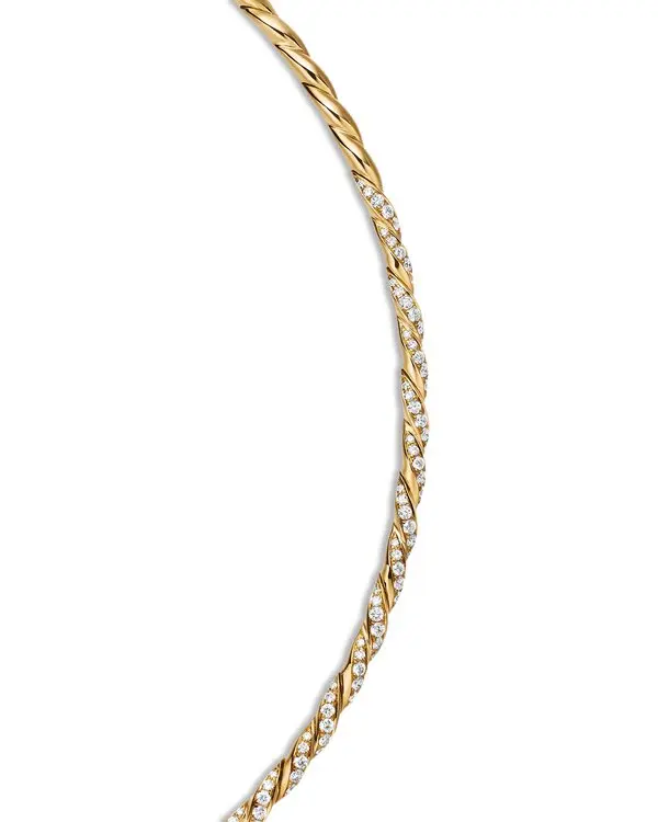 David Yurman Sculpted Cable Flex Necklace - Gold
