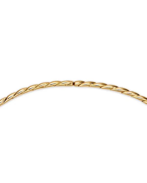 David Yurman Sculpted Cable Flex Necklace - Gold