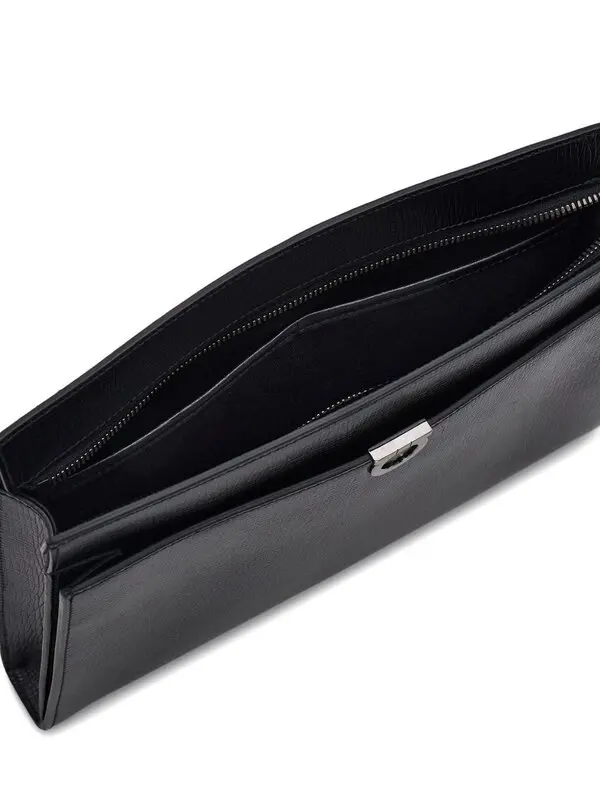 FERRAGAMO Gancini Leather Pouch