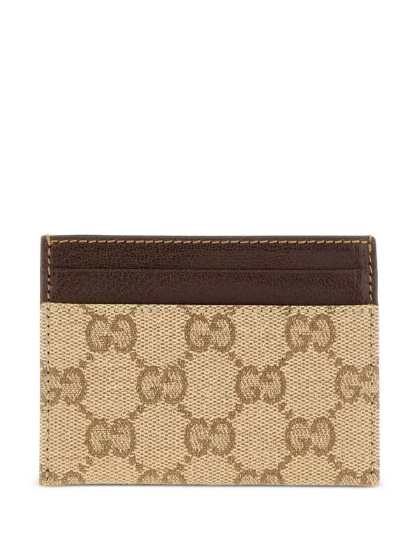 Gucci Gg Credit Card Case - Beige
