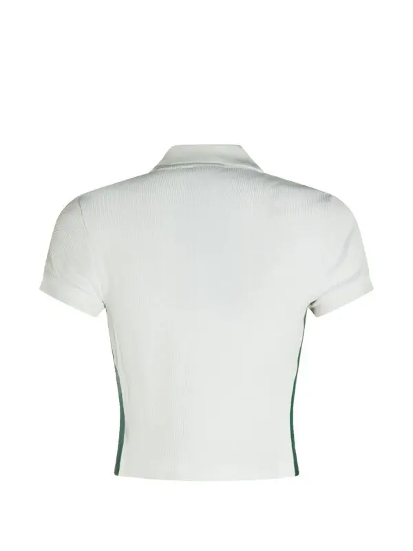 Gucci Web Detail Cotton Polo Shirt