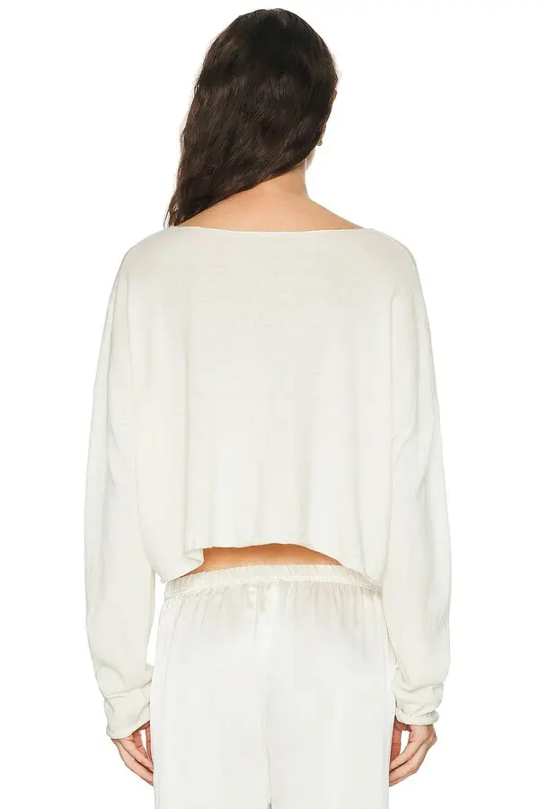 Eterne Cropped Boatneck Top