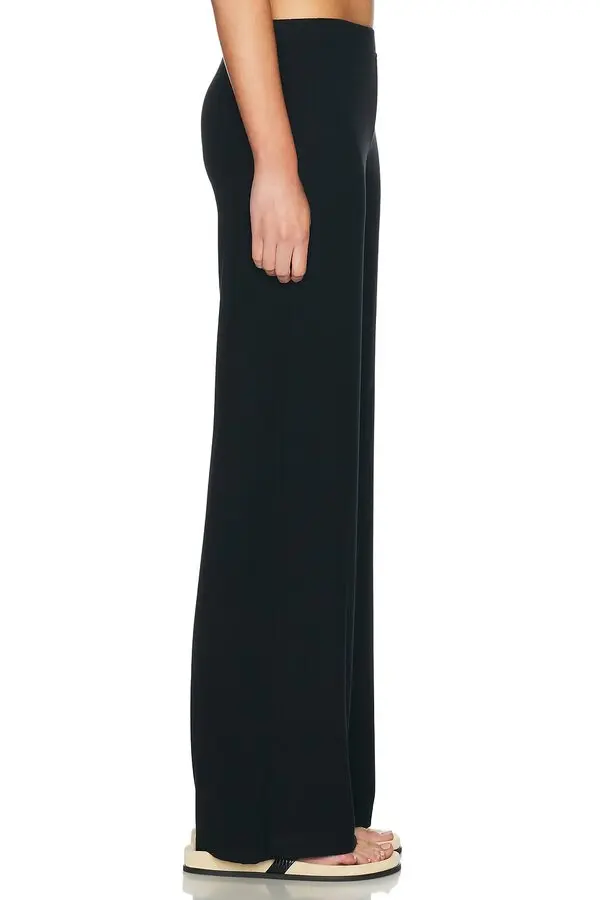 Eterne Easy Lounge Butter Rib Pant - Black