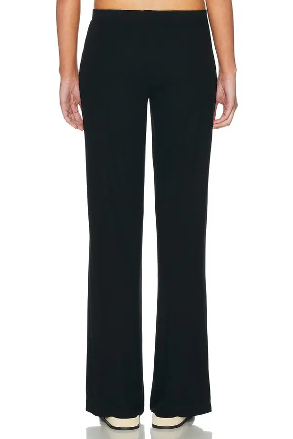 Eterne Easy Lounge Butter Rib Pant - Black