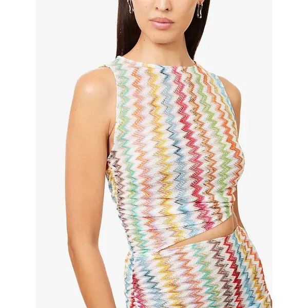 Missoni Cut-out Chevron Knitted Mini Cover-up