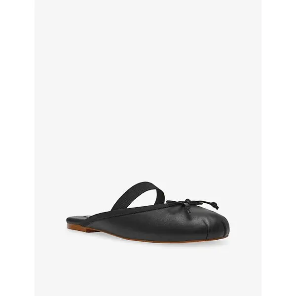 Steve Madden Cutesy Leather Ballerina Mules