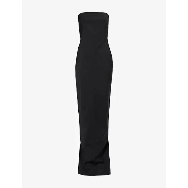 Rick Owens Bustier Strapless Stretch-wool Gown