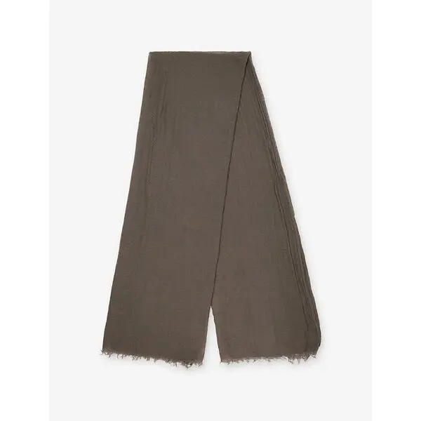 Rick Owens Giglio Wool And Cashmere Scarf - Dust