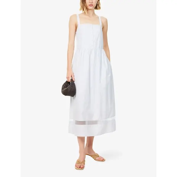 Jenni Kayne Button-front Cotton-poplin Maxi Dress