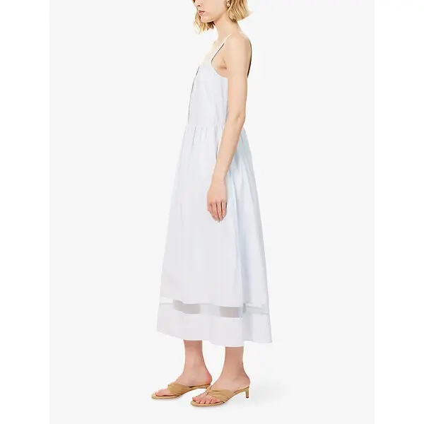 Jenni Kayne Button-front Cotton-poplin Maxi Dress
