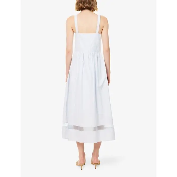Jenni Kayne Button-front Cotton-poplin Maxi Dress