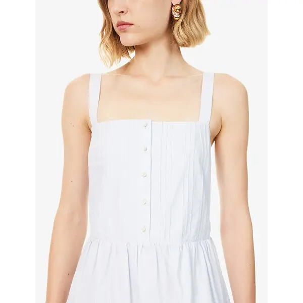Jenni Kayne Button-front Cotton-poplin Maxi Dress