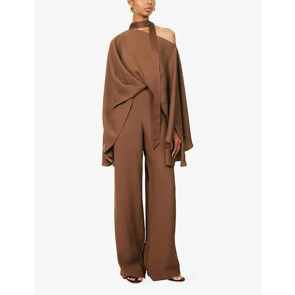 TALLER MARMO Draped Woven Jumpsuit