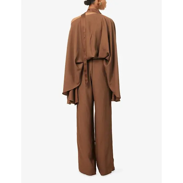 TALLER MARMO Draped Woven Jumpsuit