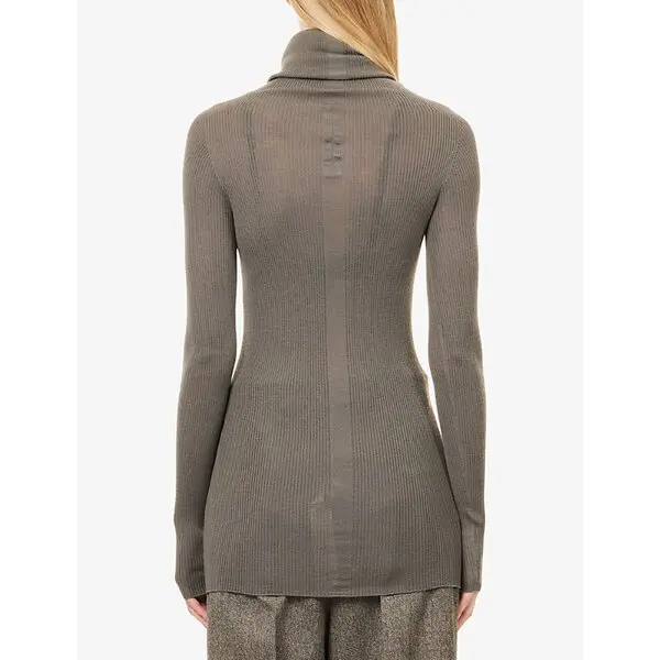 Rick Owens Roll Neck Virgin Wool Top