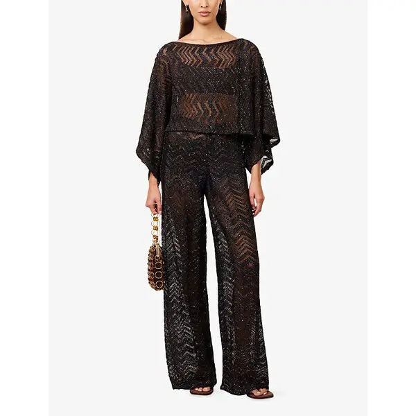 Missoni Sequinned Lamé Knitted Top