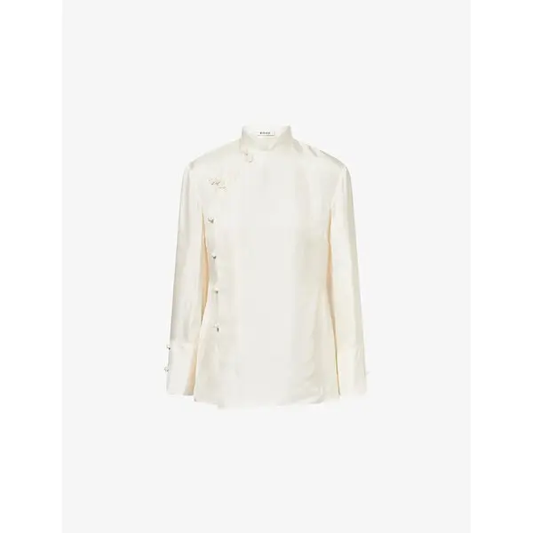 ROHE FRAMES Pankou Knotted Silk Shirt