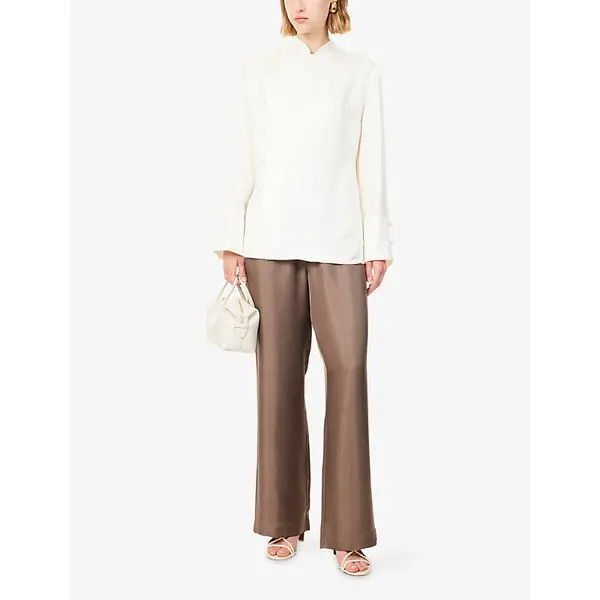 ROHE FRAMES Pankou Knotted Silk Shirt