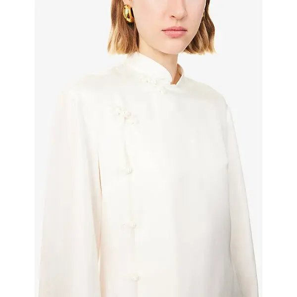 ROHE FRAMES Pankou Knotted Silk Shirt