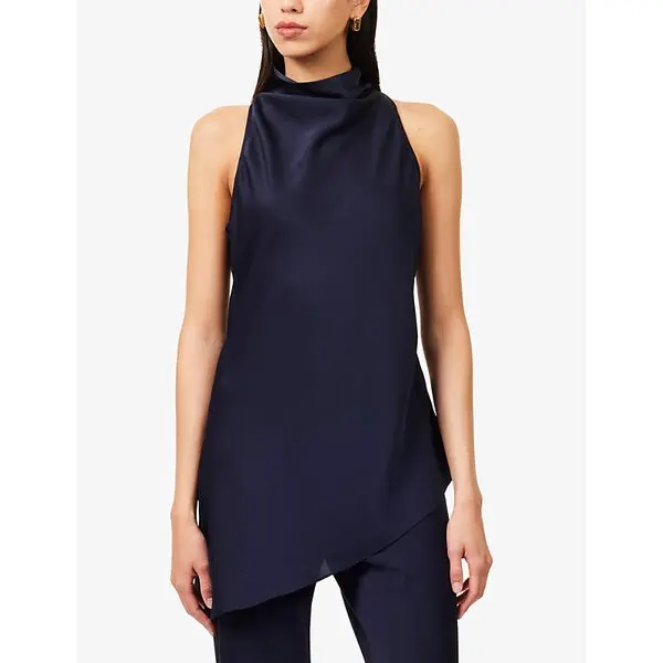 Veronica Beard Asymmetrical Drape Top