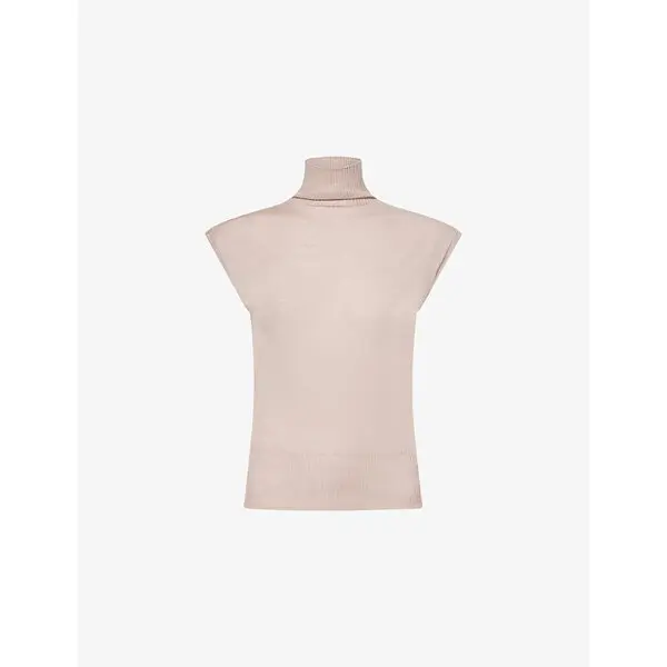 Rick Owens Sleeveless Virgin Wool Turtleneck Jumper