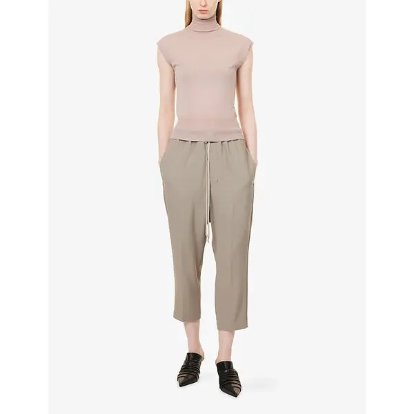 Rick Owens Sleeveless Virgin Wool Turtleneck Jumper