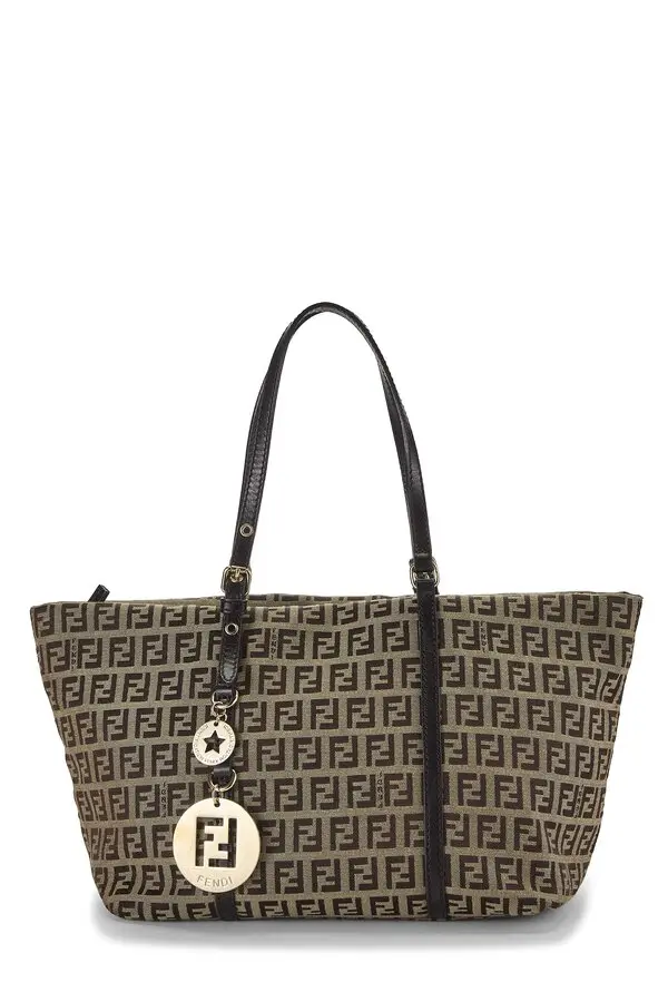 Fendi Beige Zucchino Superstar Tote - Brown