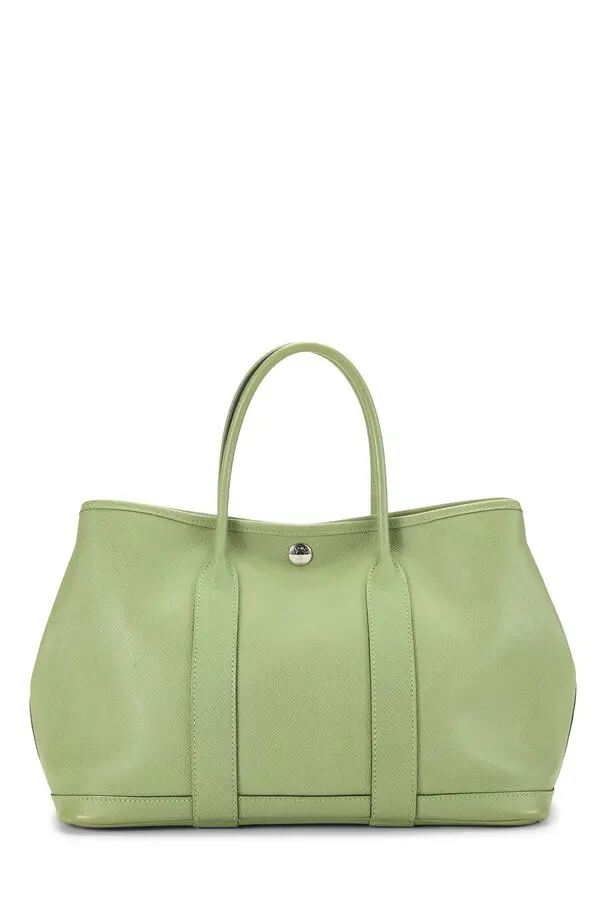 Hermès Garden Party 30 Epsom Leather Tote Bag - Green