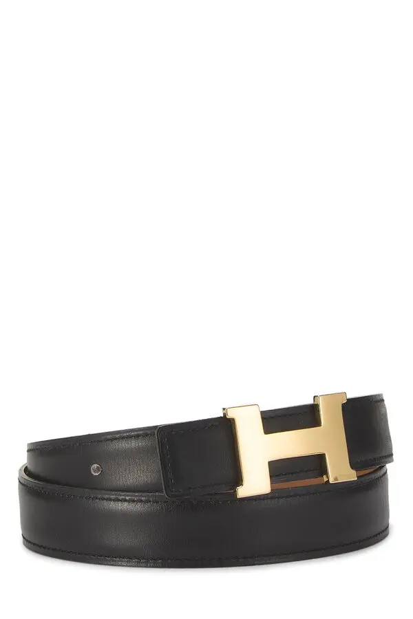 Hermès Gold Box Reversible Constance Belt 75/30