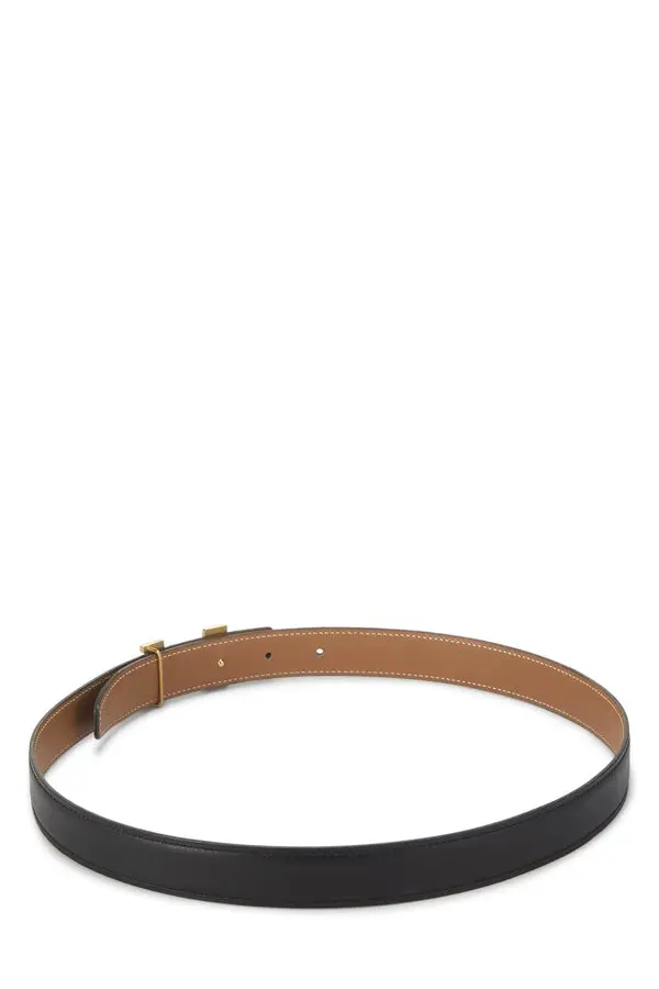Hermès Gold Box Reversible Constance Belt 75/30