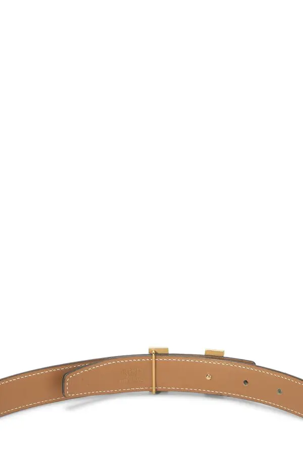 Hermès Gold Box Reversible Constance Belt 75/30