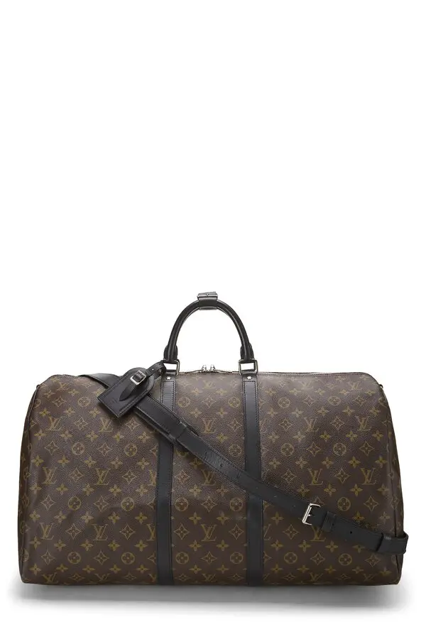 LOUIS VUITTON Monogram Macassar Keepall Bandouliere 50