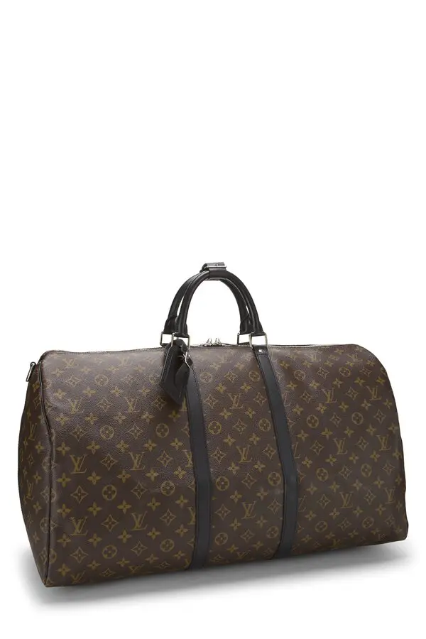 LOUIS VUITTON Monogram Macassar Keepall Bandouliere 50