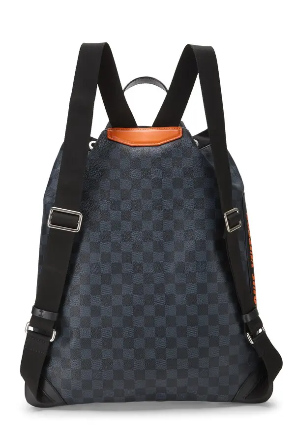 LOUIS VUITTON Damier Cobalt Race Drawstring Backpack