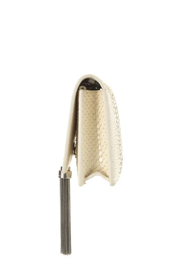 Saint Laurent Python Kate Tassel Wallet On Chain