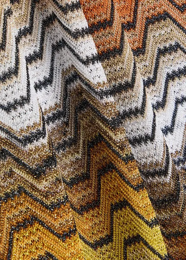 Missoni Patterned Metallic-knit Slim-leg Beach Trousers - Black