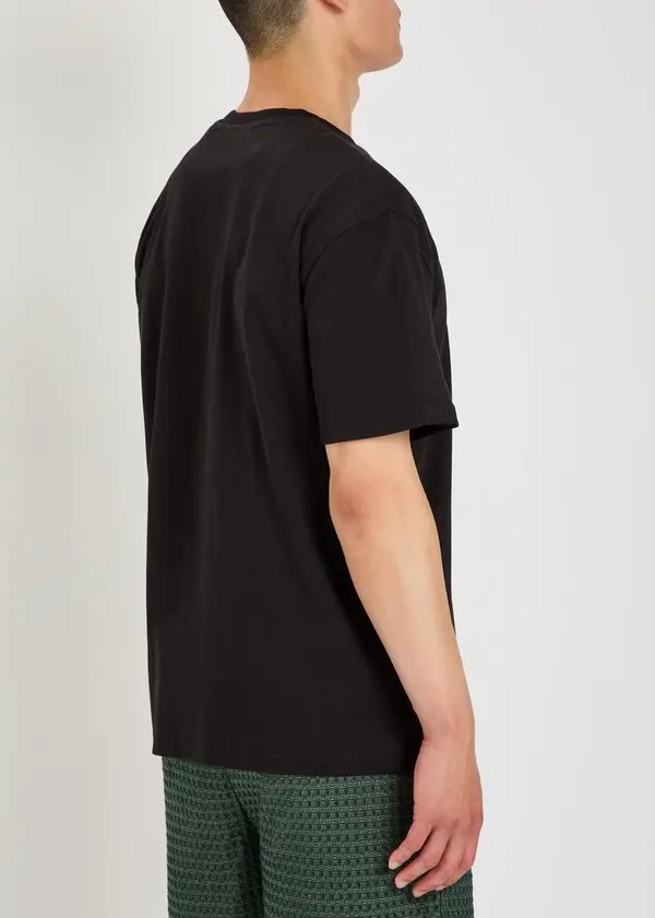 LES DEUX Logo-embroidered Cotton T-shirt