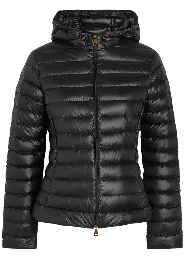 Moncler Padded Hooded Nylon Jacket - Black