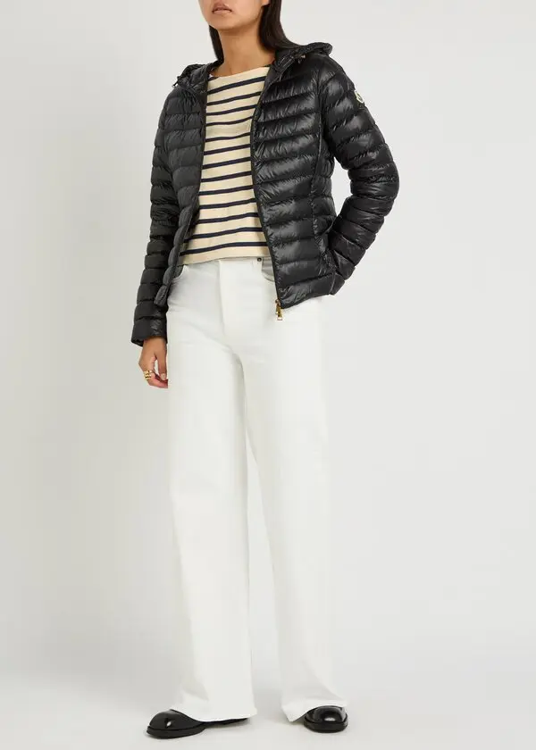 Moncler Padded Hooded Nylon Jacket - Black