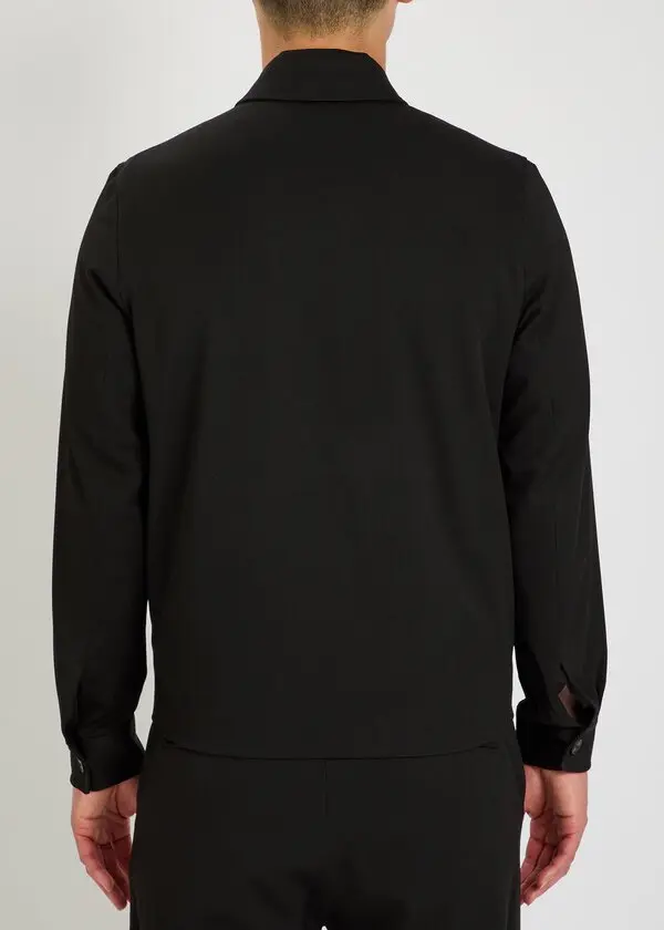 LES DEUX Embroidered Logo Woven Jacket