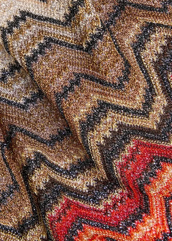 Missoni Patterned Metallic-knit Bikini