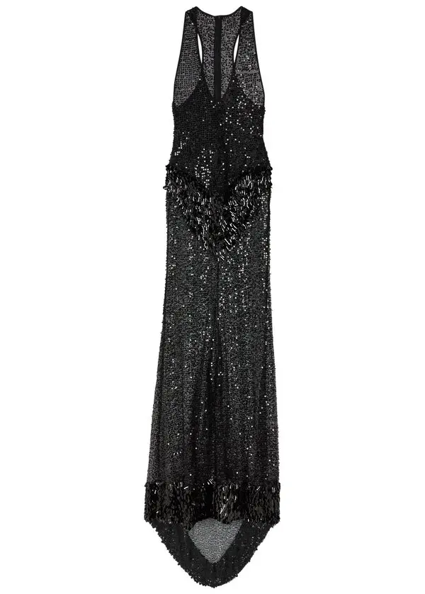 FARDA Sequin-embellished Tulle Gown